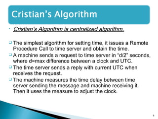 Clock synchronization in distributed system | PPT
