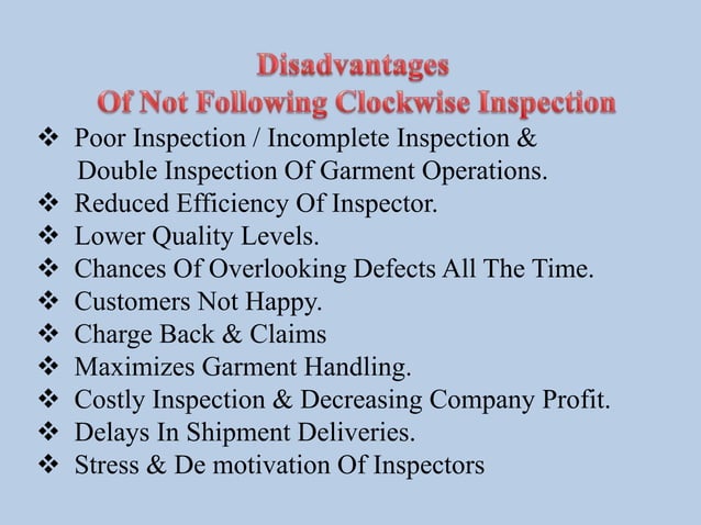 Clockwise inspection | PPTX
