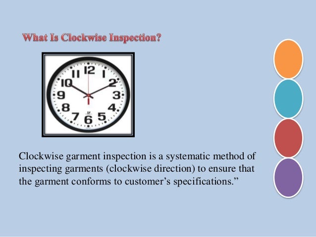 Clockwise inspection