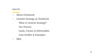 Clockwork Content Strategy Meetup Presentation | PPT