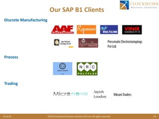 Clockwork Sapb1 Overview | PDF | IT and Internet Support | Internet