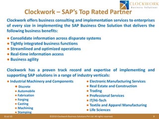 Clockwork Sapb1 Overview | PDF | IT and Internet Support | Internet