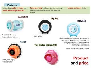 Clocky | PPTX | Home Appliances | Home & Garden