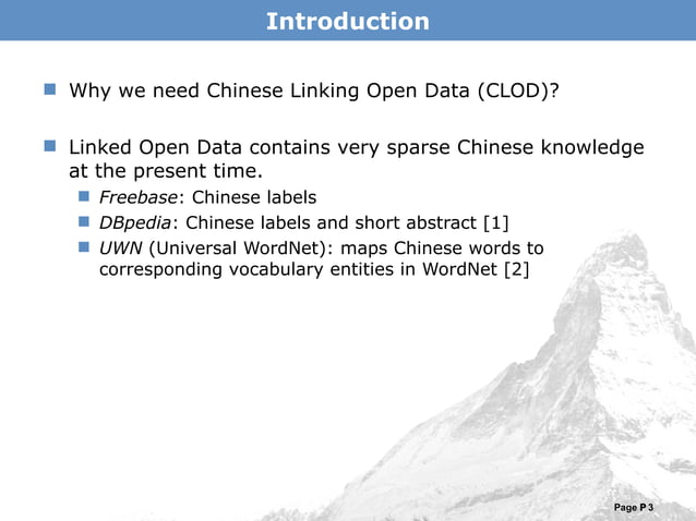 Zhishi.me - Weaving Chinese Linking Open Data | PPT