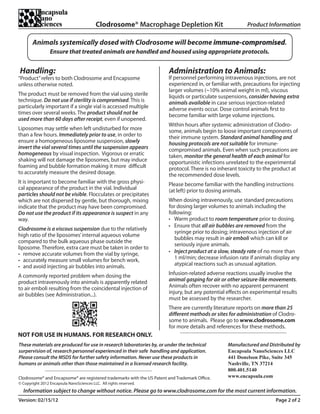 Clodrosome-Clodronate Encapsulated Liposomes_ Package Insert Encapsula ...
