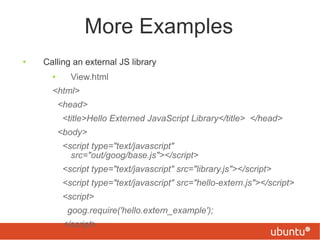 Presentation about ClosureScript fraemework | PPT