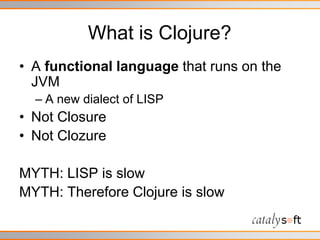Clojure And Swing | PPT