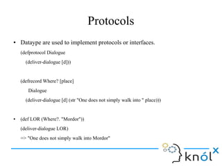Clojure basics | PPT