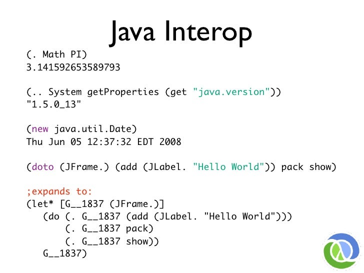Clojure An Introduction For Java Programmers