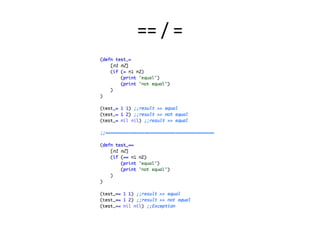 Clojure func1 presentation | PPT