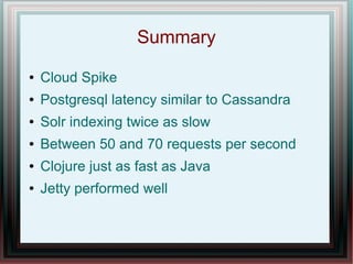 Clojure News Feed Performance Testing | PPT