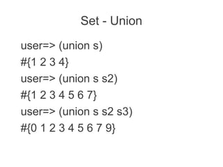 Clojure lightning talk | PDF