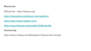 Clojure presentation | PPT