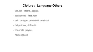 Clojure presentation | PDF