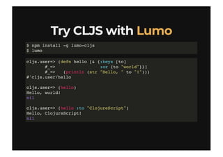 ClojureScript: The Good Parts | PPT