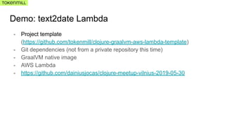 Clojure workflow @ TokenMill by Dainius Jocas | PPT