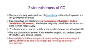 Clomiphene Citrate Stimulation Protocol for Non IVF Cycle | PPTX
