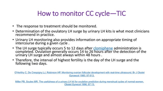 Clomiphene Citrate Stimulation Protocol for Non IVF Cycle | PPTX ...
