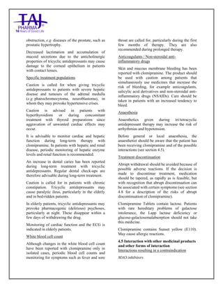 Clomipramine HCl Tablets SmPC Taj Pharmaceuticals | PDF | Sleep ...