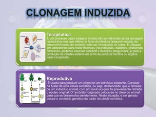 Clonagem animal | PPTX