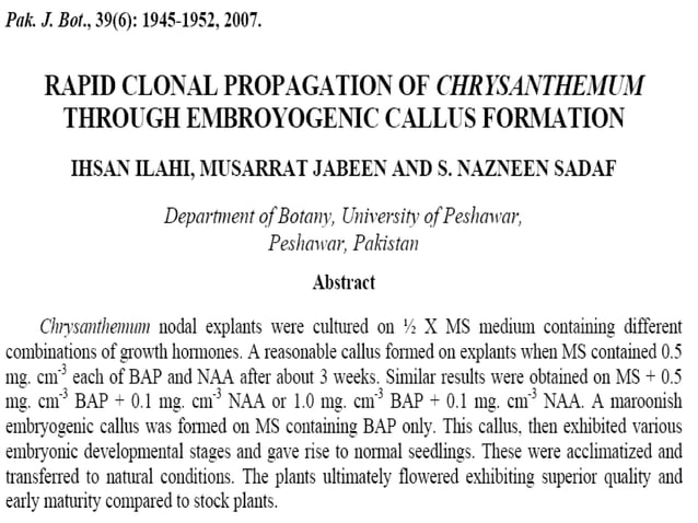 Clonal propagation in ornamental plants | PPTX | Gardening | Home & Garden