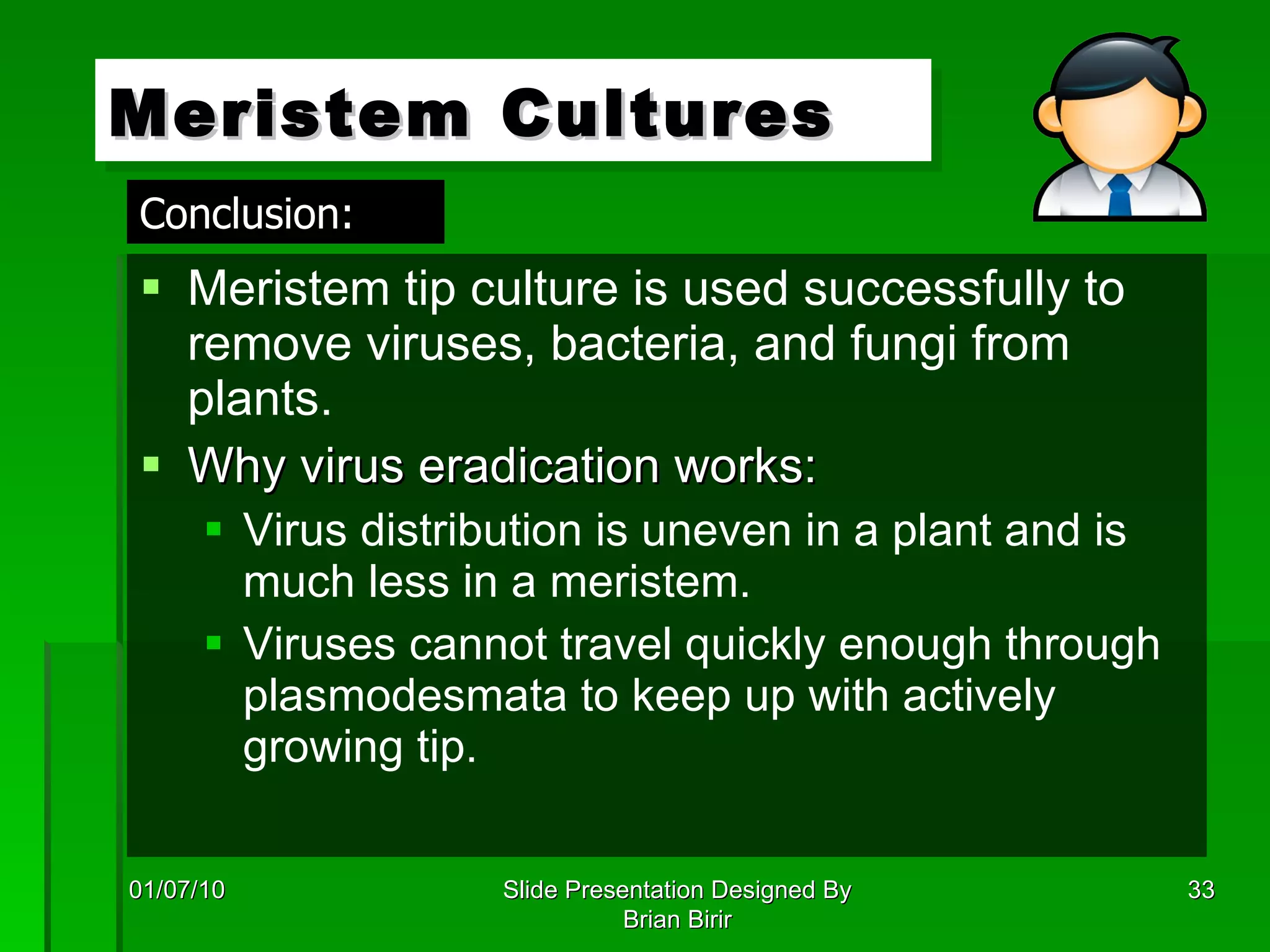 Clonal propagation tissueculture | PPT