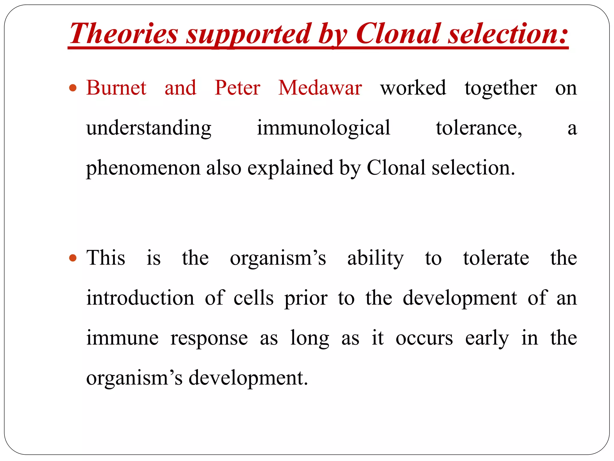 Clonal selection theory | PPTX