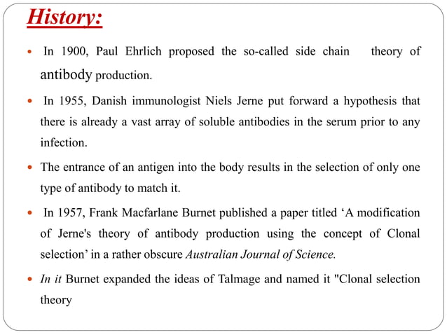 Clonal selection theory | PPTX | Genetics | Science