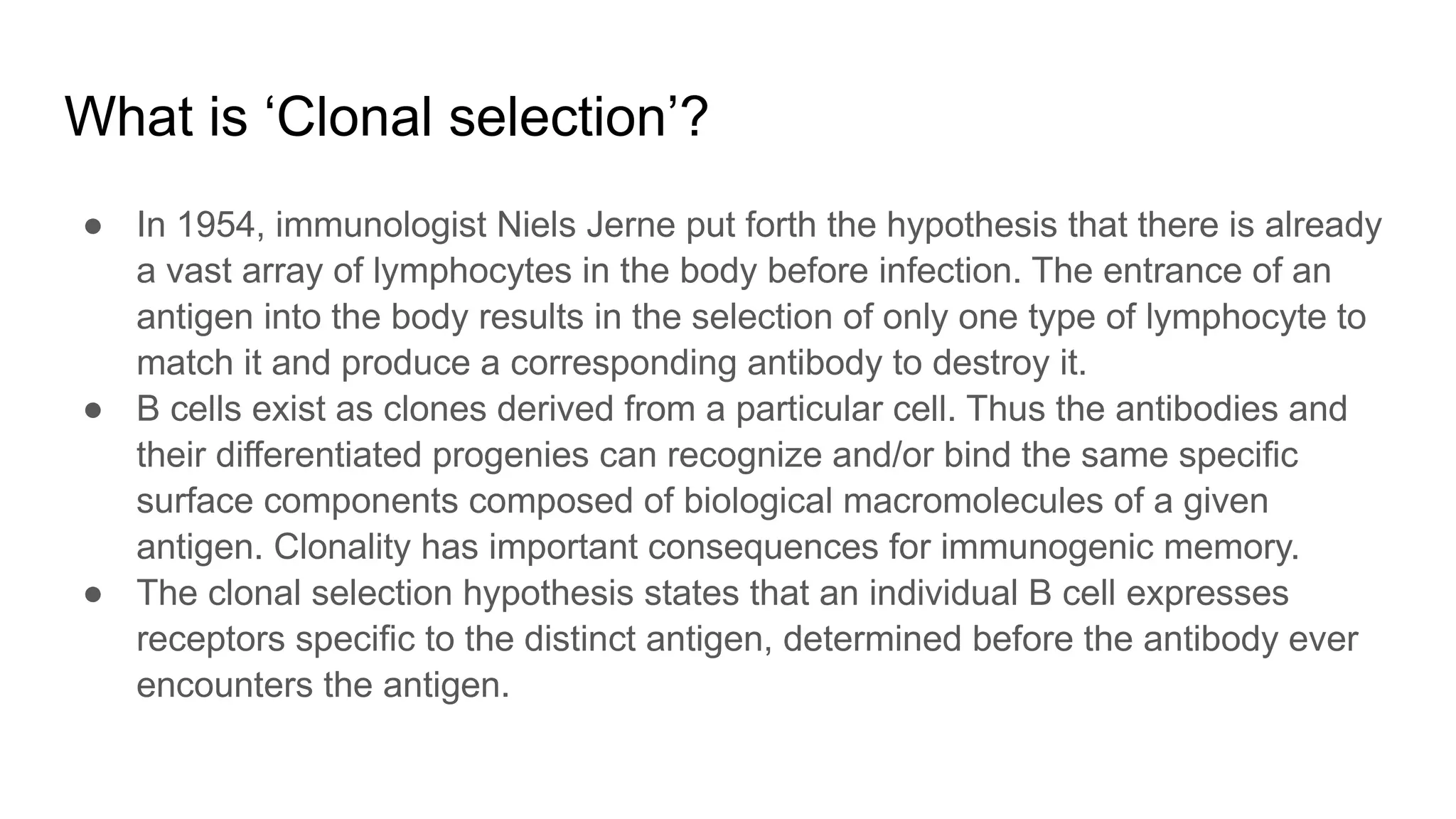 CLONAL SELECTION THEORY - HYBRIDOMA TECHNOLOGY.pptx