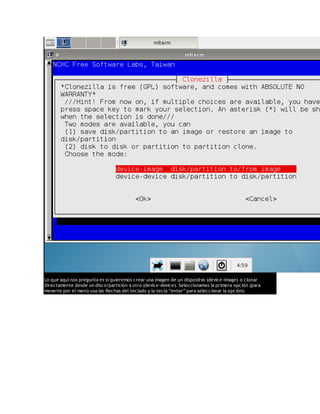 Clonando con drbl y clonezilla | DOCX