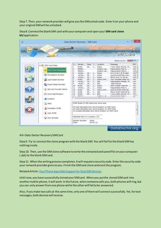 clone sim card | PDF