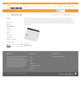 BLANK CREDIT CARDS | PDF