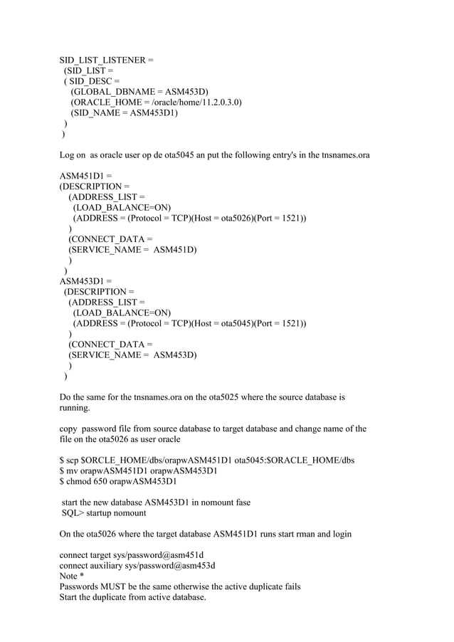 Clone database using_active_duplicate | PDF Clone database using_active_duplicate | PDF
