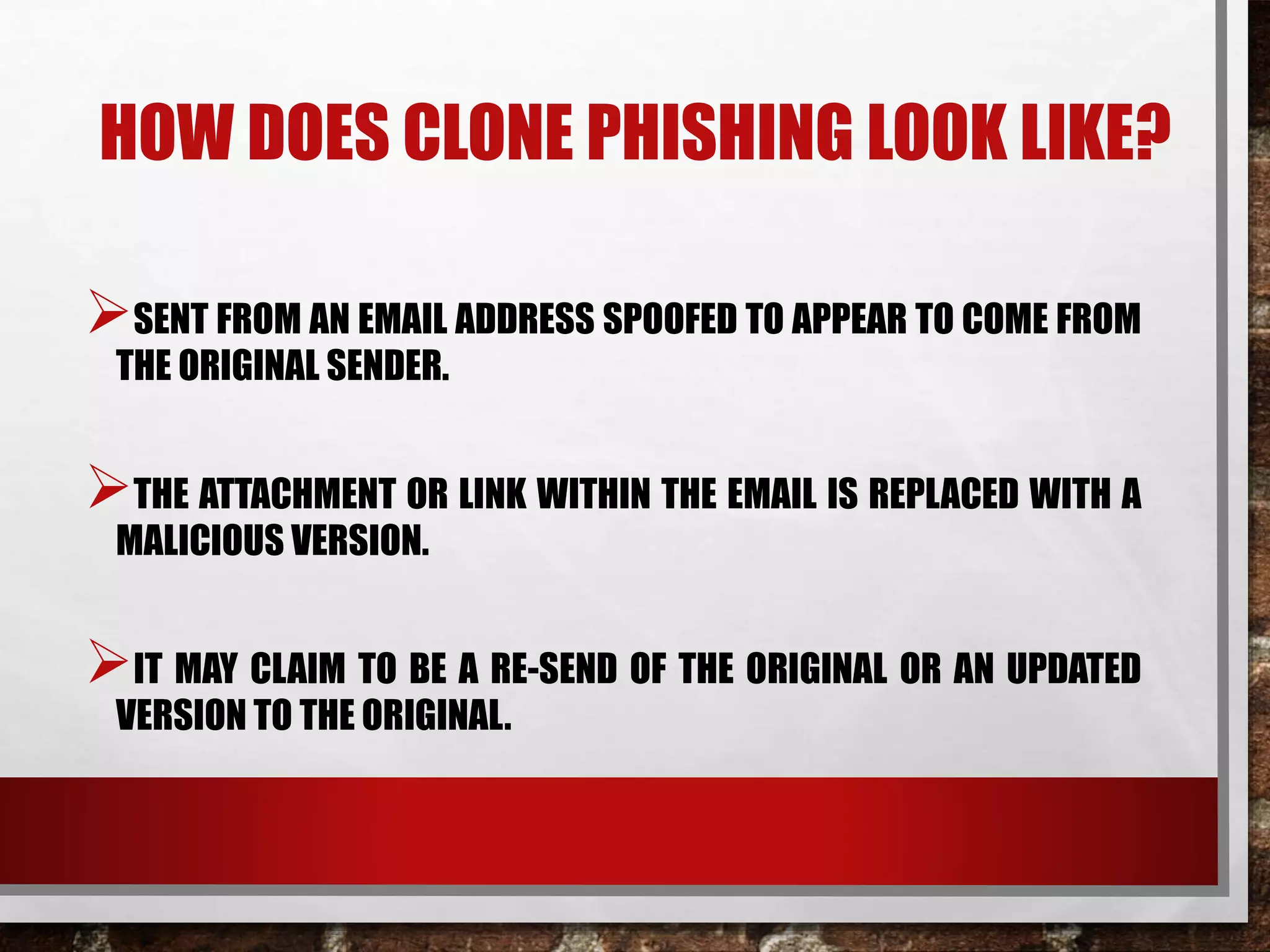 Clone phishing | PPTX