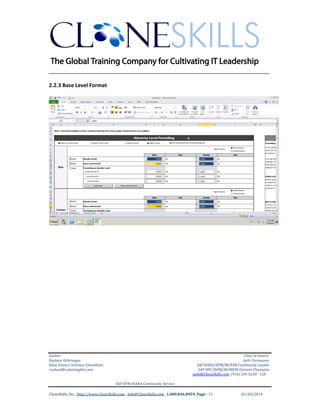 Step by step guide to formatting the SAP BPC EPM Sheet | PDF