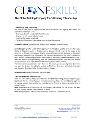 Step by step guide to formatting the SAP BPC EPM Sheet | PDF