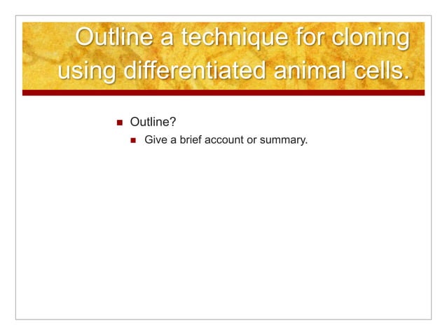 4 Genetics - Cloning (by Meena) | PPT