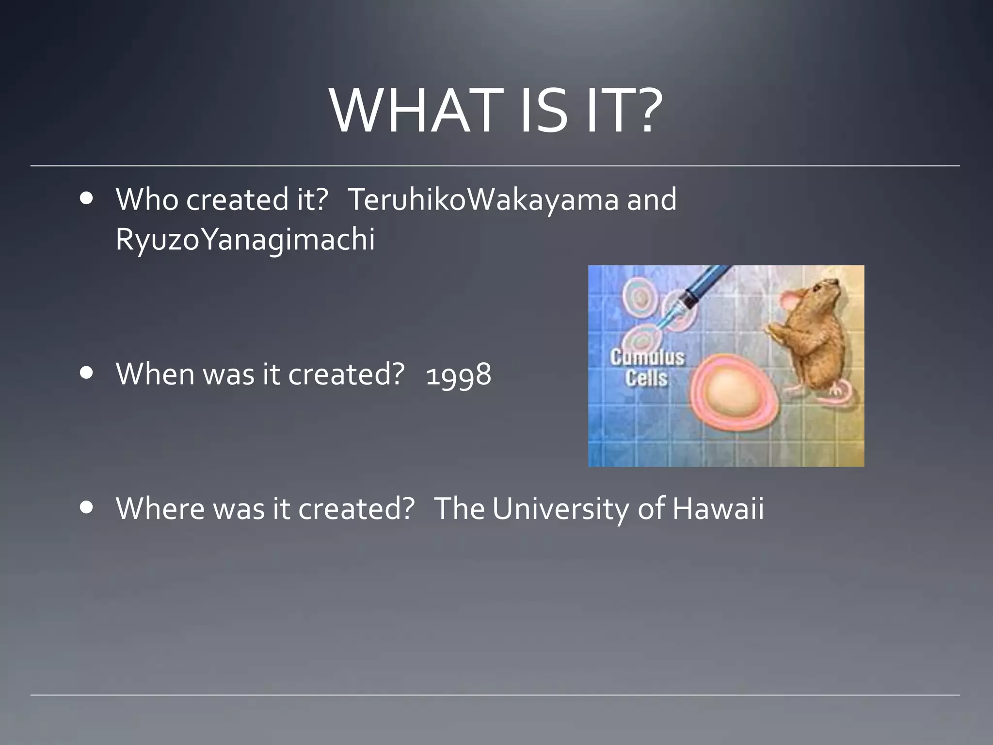 Honolulu Cloning Technique | PPTX | Infertility | Reproductive Health