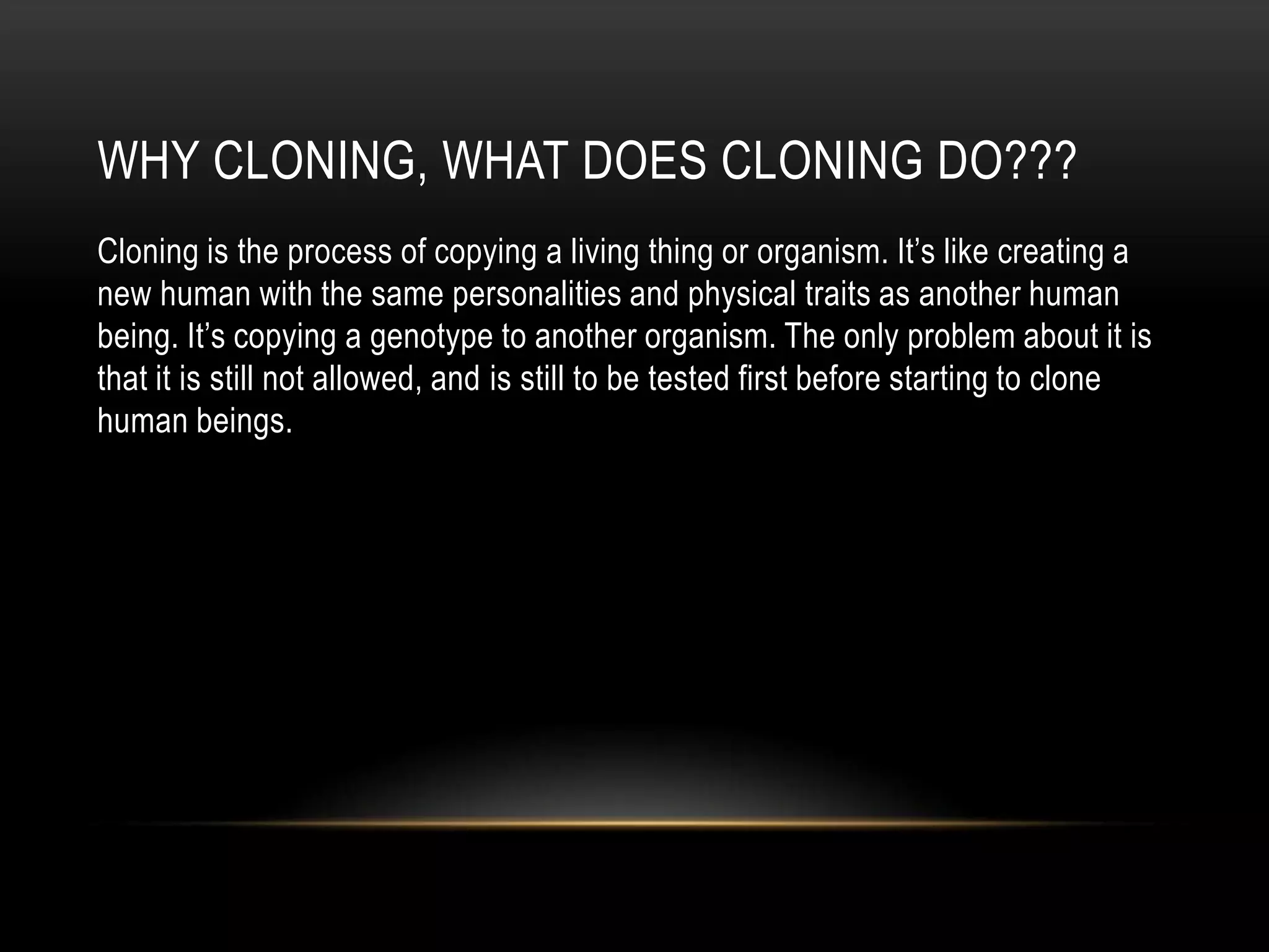 Cloning | PPTX