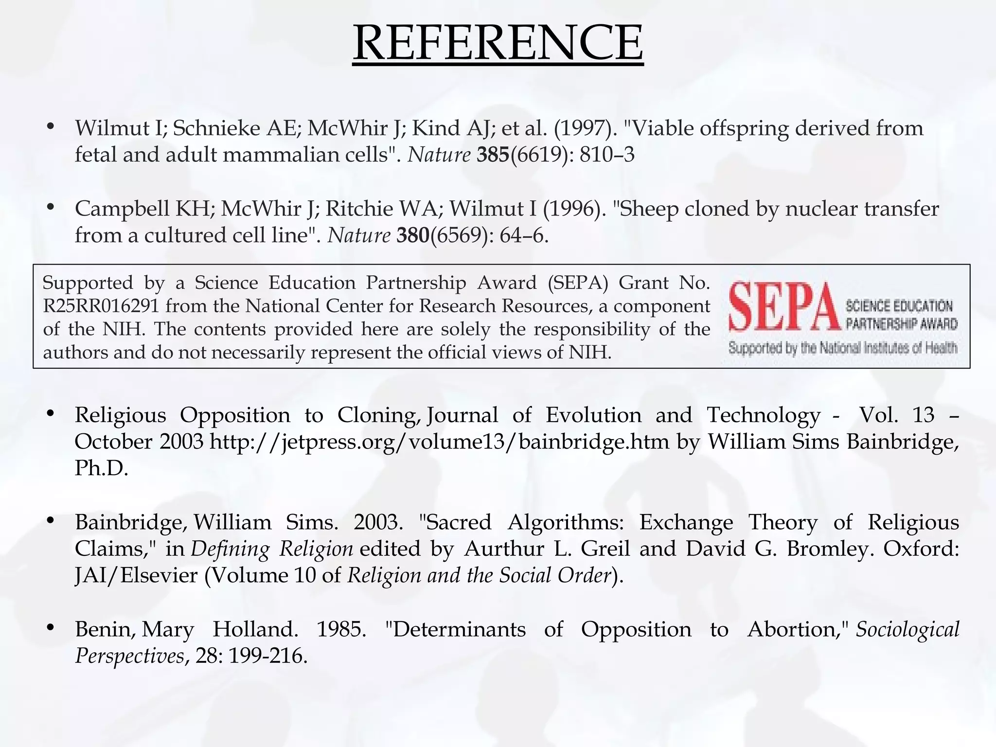 History of Cloning and Ethical Issues of Human Cloning | PPT