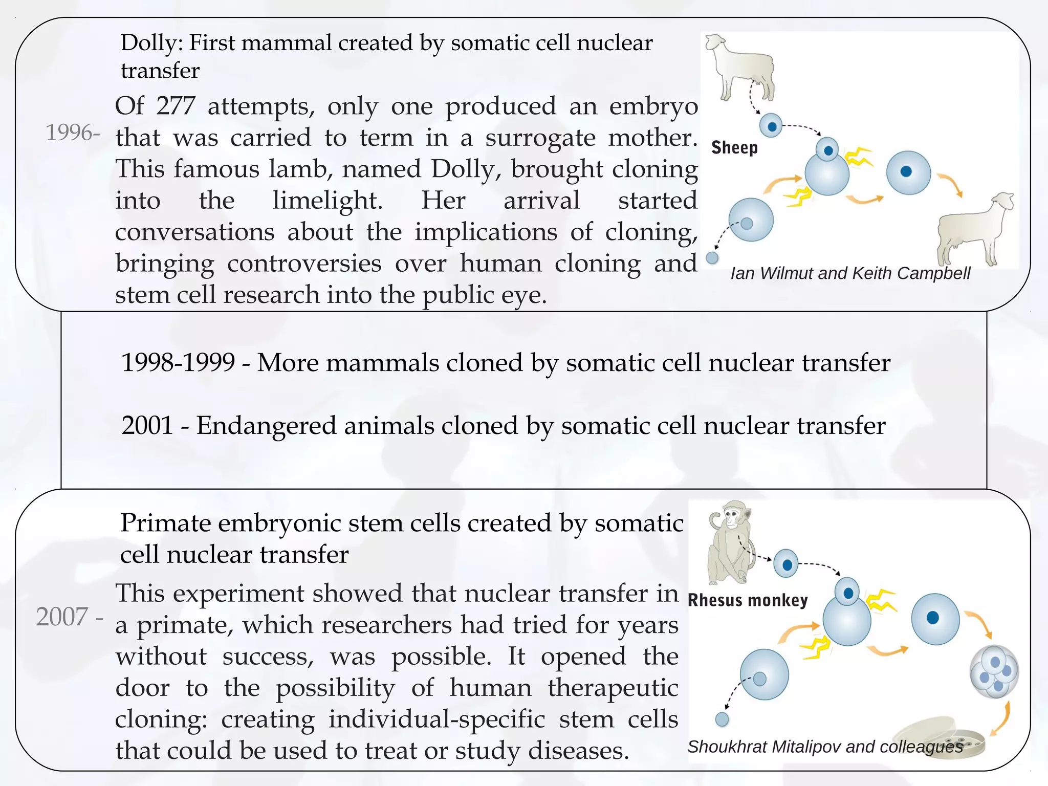 History of Cloning and Ethical Issues of Human Cloning | PPT