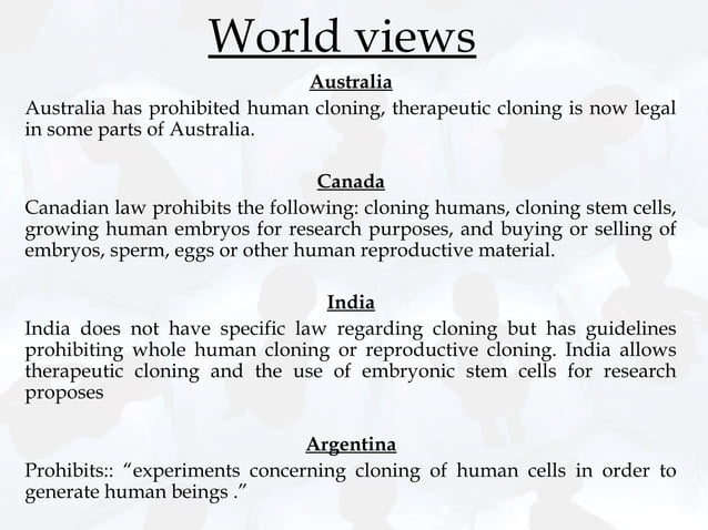 History of Cloning and Ethical Issues of Human Cloning | PPT ...