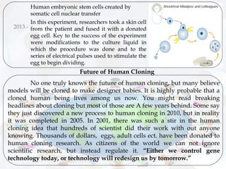History of Cloning and Ethical Issues of Human Cloning | PPT