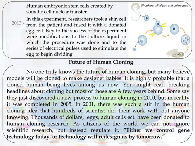 History of Cloning and Ethical Issues of Human Cloning | PPT ...