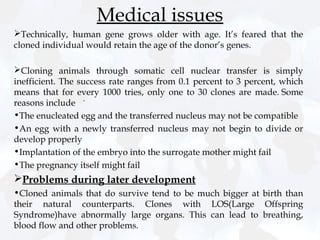 History of Cloning and Ethical Issues of Human Cloning | PPT