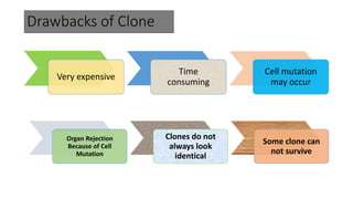 Cloning, Animal cloning, clone | PPTX