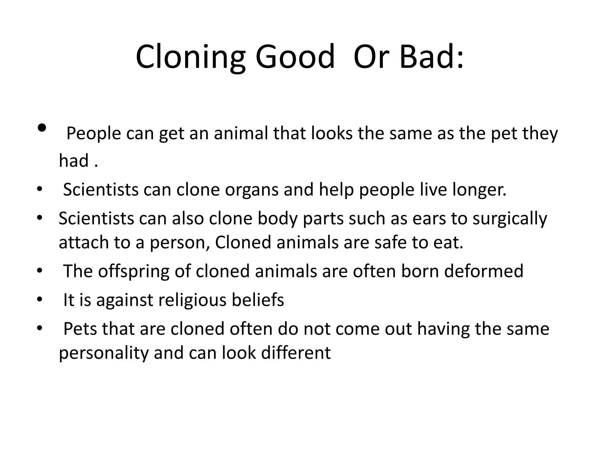 Cloning | PPTX