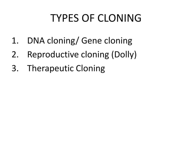 Cloning | PPTX
