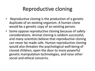 Cloning | PPTX