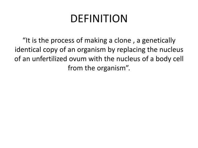 Cloning | PPTX